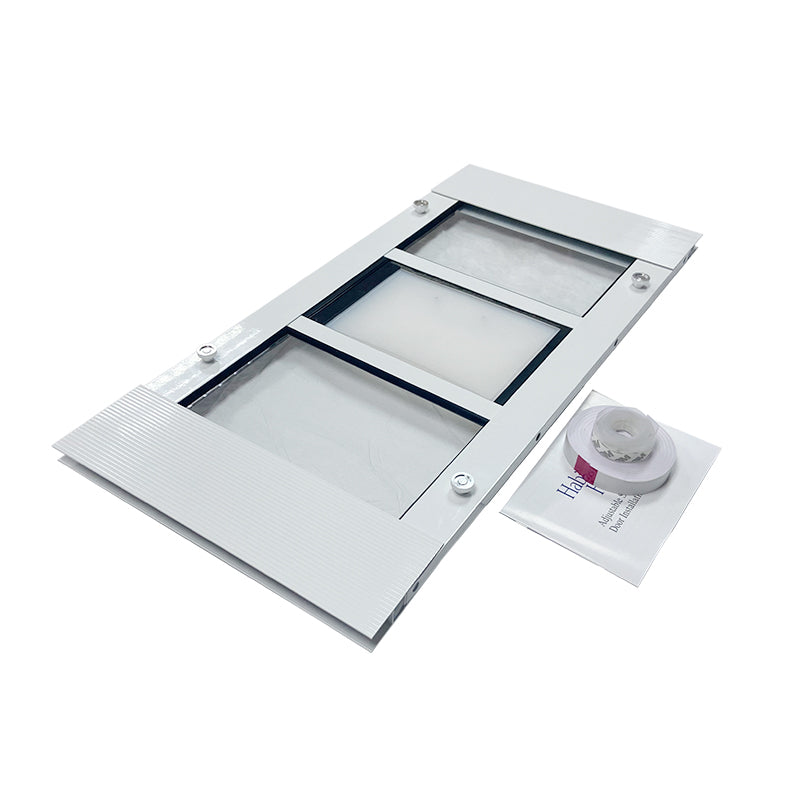 Adjustable Aluminum Cat Door Window Insert - Habitat Haven