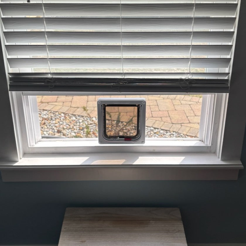 Cat Door For Windows - Cat Flap Window Insert - Habitat Haven