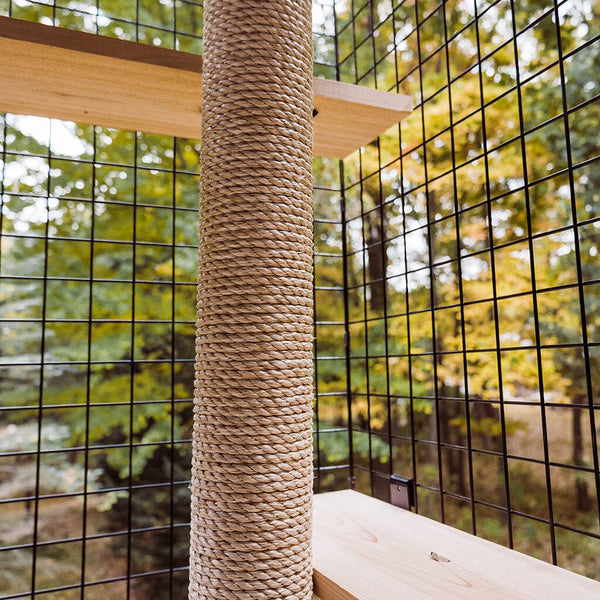 Outdoor Cat Scratching & Climbing Post | Habitat Haven